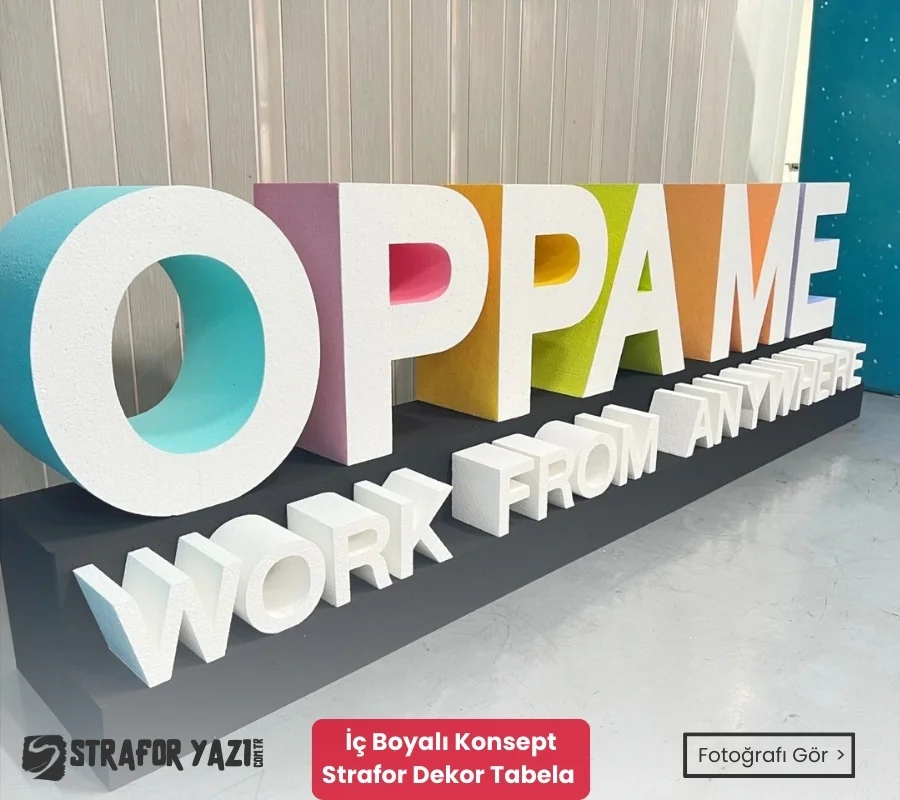 Strafor Tabela - Strafor Yazı ve Dekor Merkezi